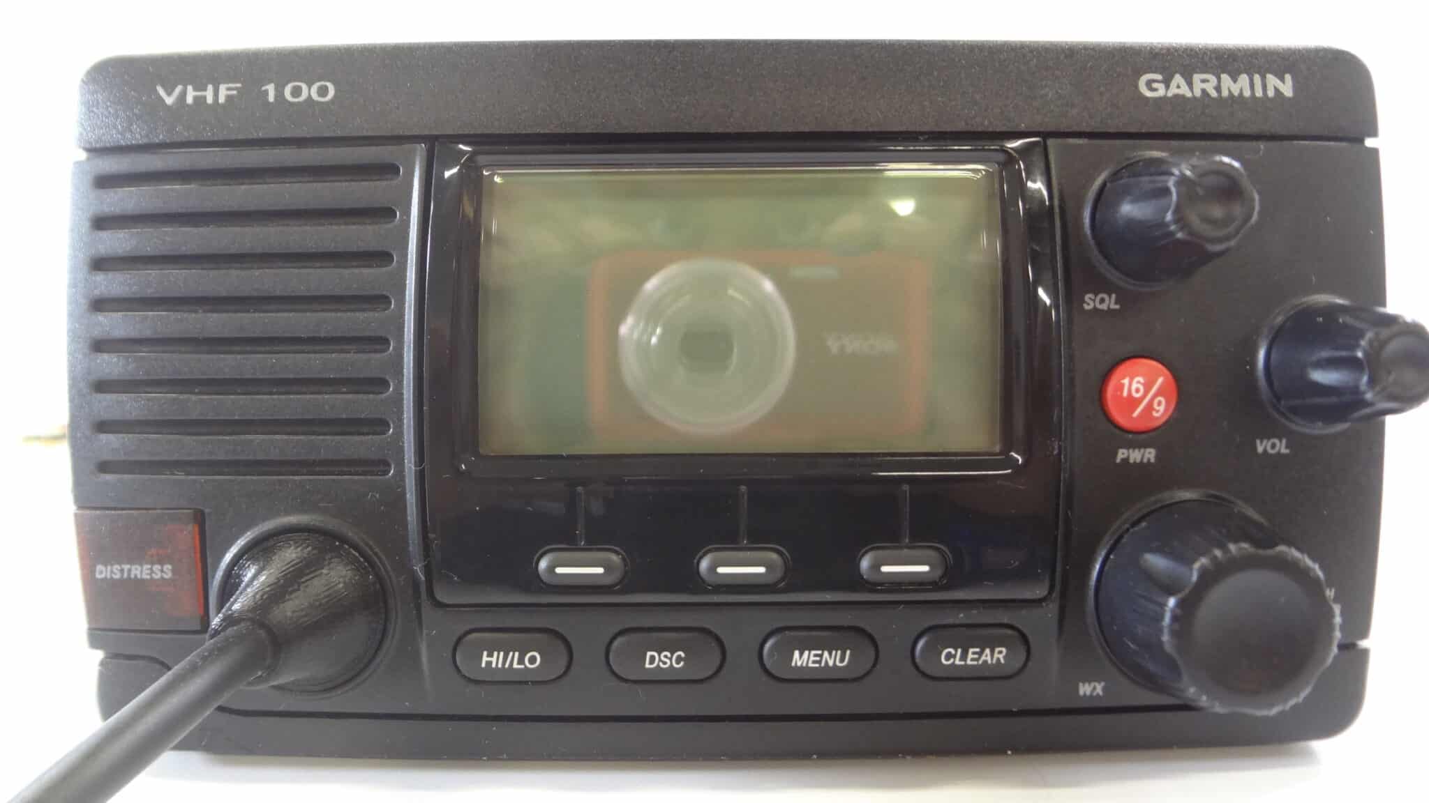 Garmin VHF 100 Submersible Radio Transceiver Unit with Rebuilt Hand Mic ...