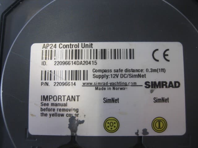 Simrad-AP24-Autopilot Control Head in Good Condition PN-22096614-Tested ...