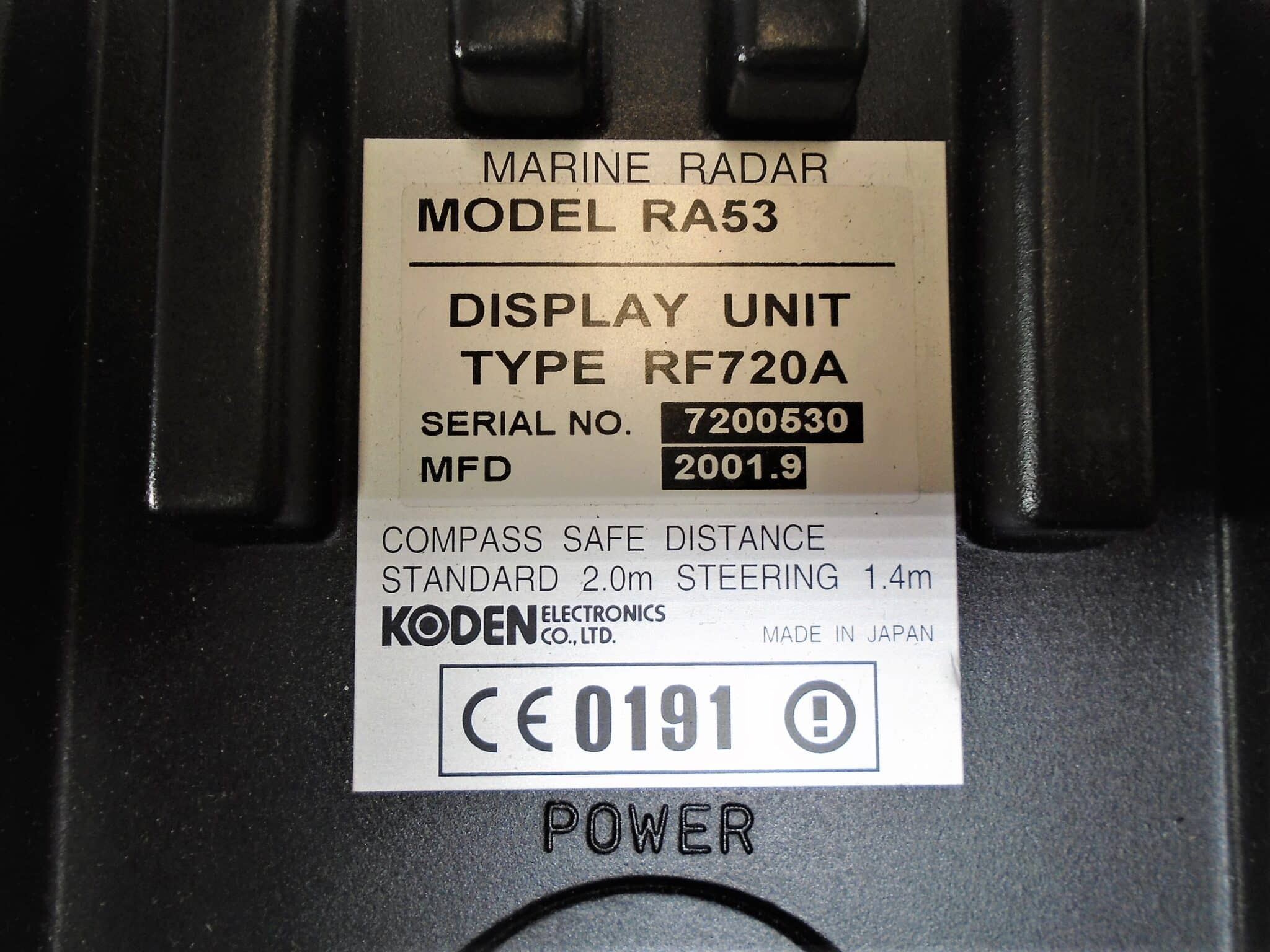 SIMRAD (RA53) RA51 RA52 RA54 Marine Radar RF720A (Tested Good) - Max ...