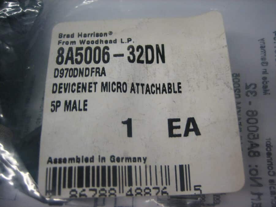 Brad 8A5006-32DN DeviceNet Micro Field Attachable Connector = Maretron ...
