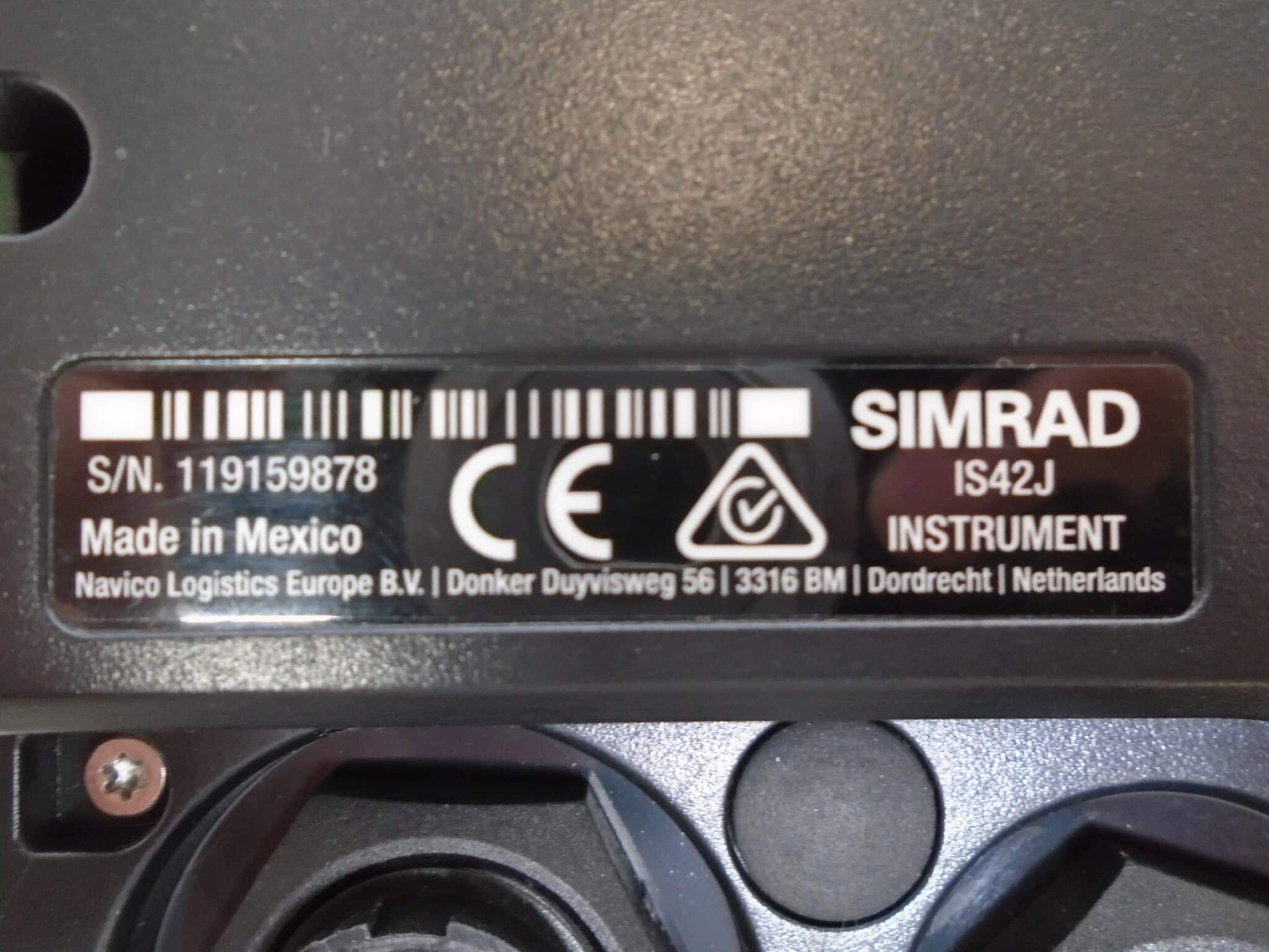 Simrad IS42J Color Marine J1939 To NMEA 2000 Instrument 000-14479-001 ...