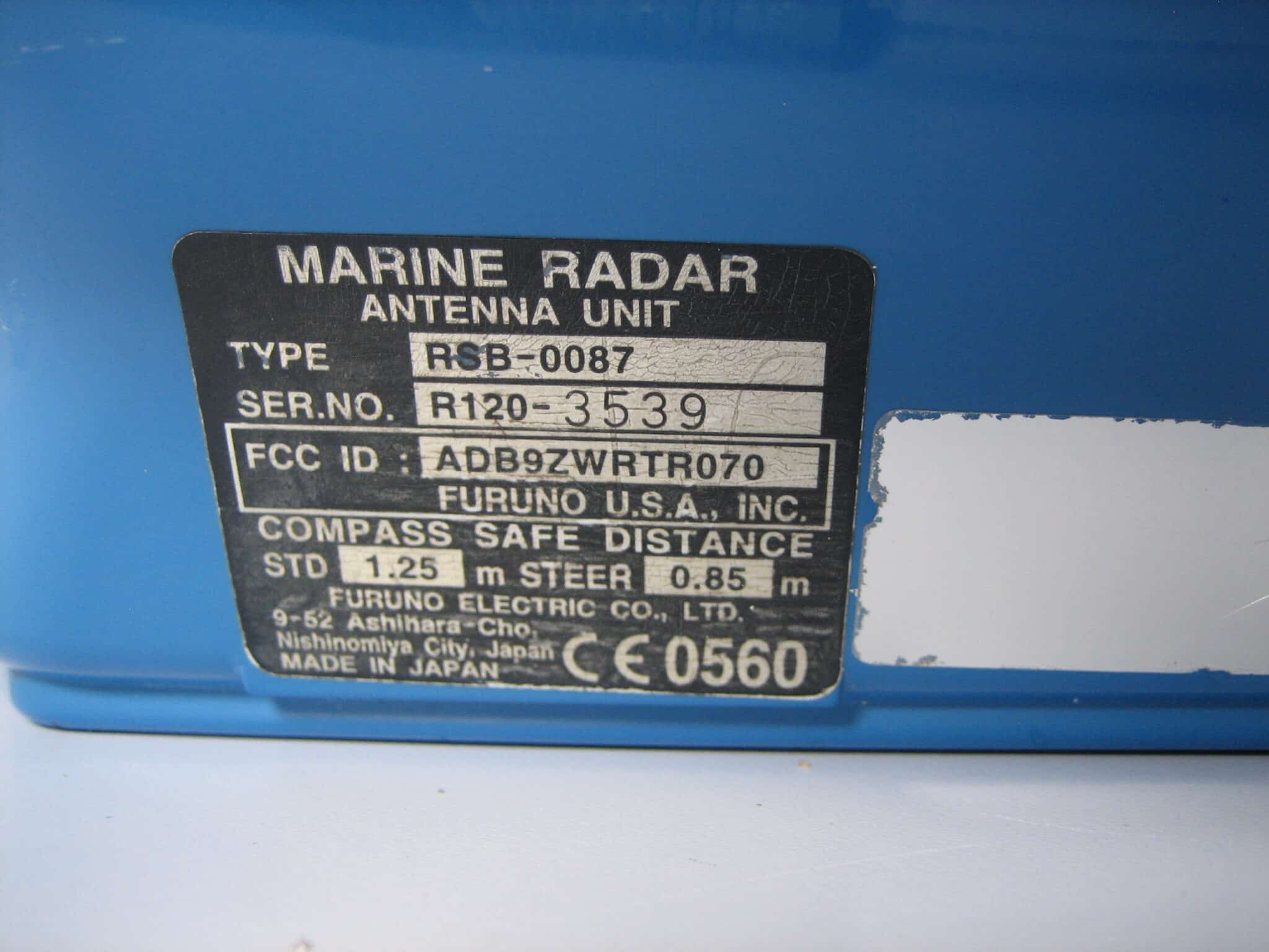 FURUNO - RSB-0087 - DUMMY RADAR DOME BASE - 18" 2.2KW Radome - For 1712 ...