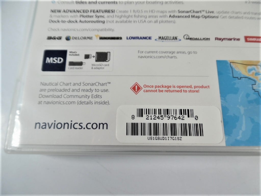 Navionics+ MicroSD Chart Card - Caribbean & South America - MSD/NAV+3XG ...