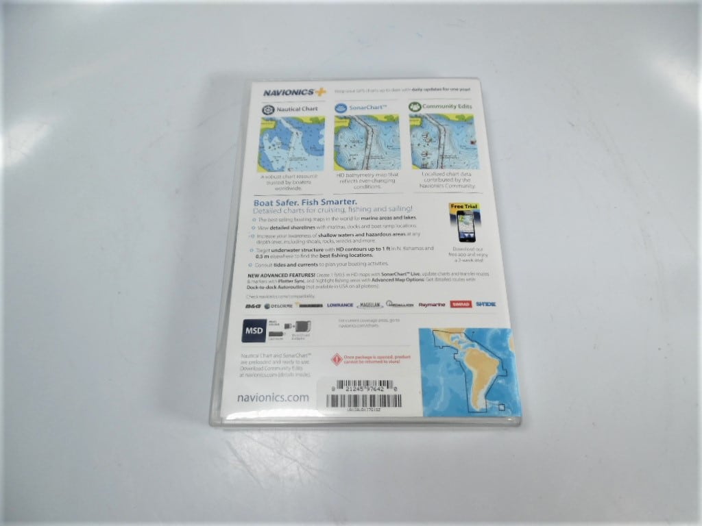 Navionics+ MicroSD Chart Card - Caribbean & South America - MSD/NAV+3XG ...