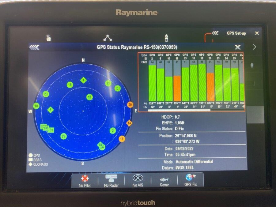 Raymarine Raystar 150 GPS Antenna w/Mount ~E70310~ 90 Day Warranty ...