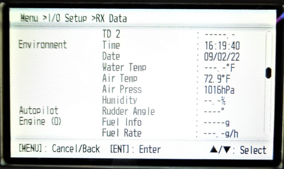 Furuno RD-33 Navigational Data Organizer - Color N2K Data Display ...