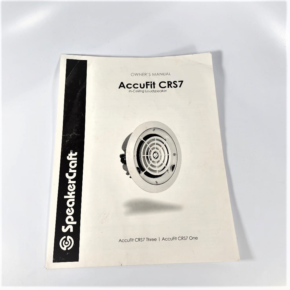 (1 Single) Speakercraft - AccuFit CRS7 Three In-Ceiling Speaker - New ...