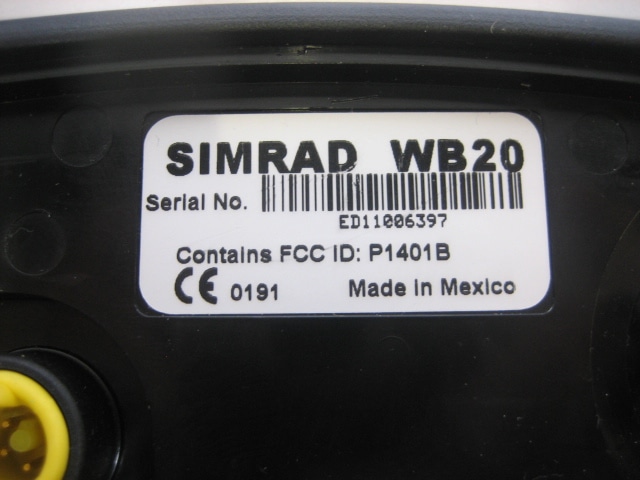Simrad WR20 Remote Commander-W/WB20 Wireless Bluetooth Base-Tested-New ...