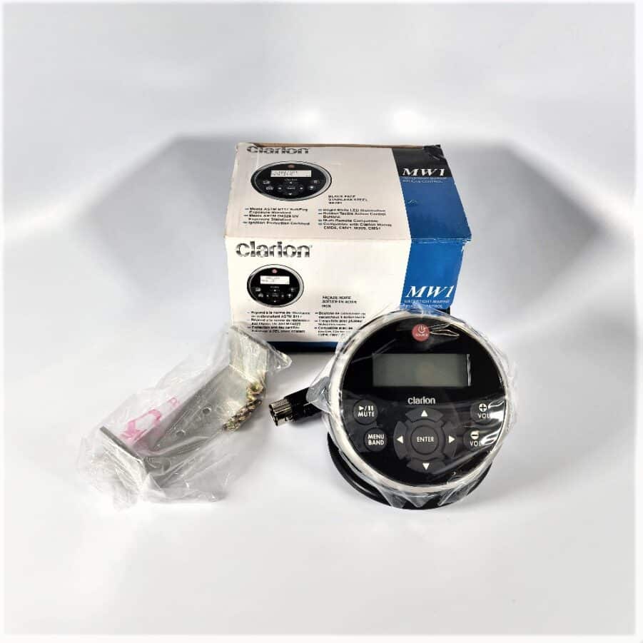 Clarion - MW1 Wired Marine Remote Control w/ Flush Mount Clamp - New ...