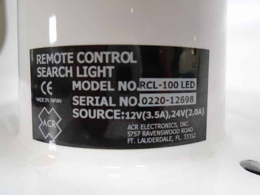 ACR RCL-100 LED Spotlight With Point Pad (Tested) 12/24V - Max Marine ...