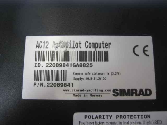 Simrad - AC12 Autopilot Computer 22089841 - 90 day Warranty - TESTED ...