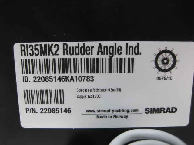 Simrad Robertson - Rudder Indicator RI35 MK2 - 22085146-Tested/90 Day ...