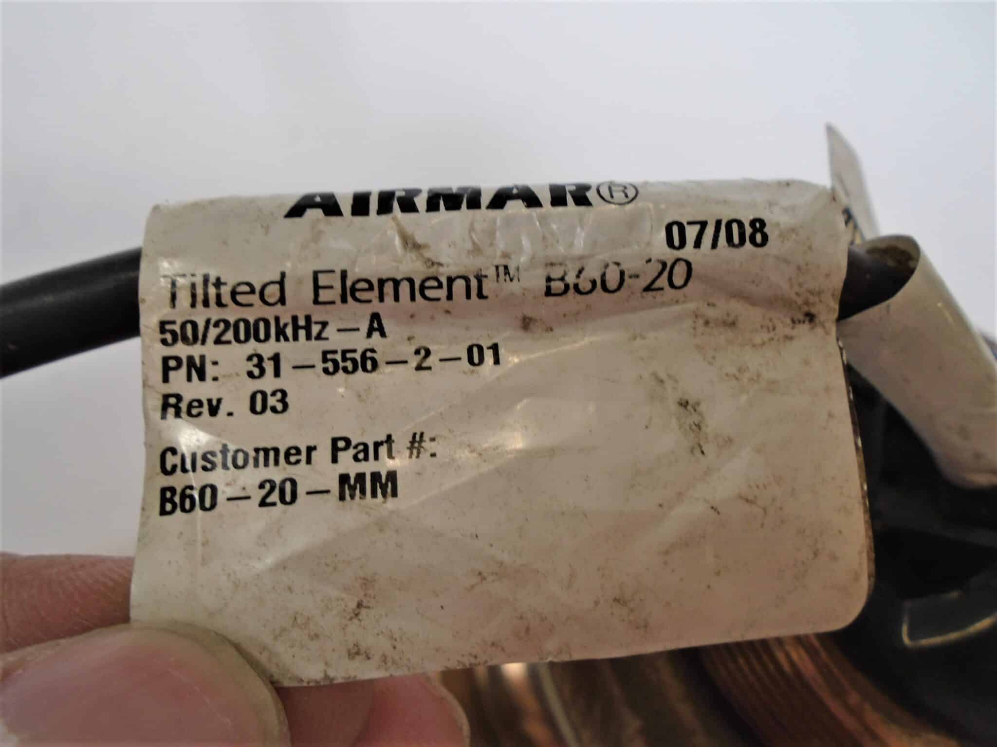 Furuno Airmar B60-20-10F 20degree 50/200KHz Bronze Thru-Hull Transducer ...