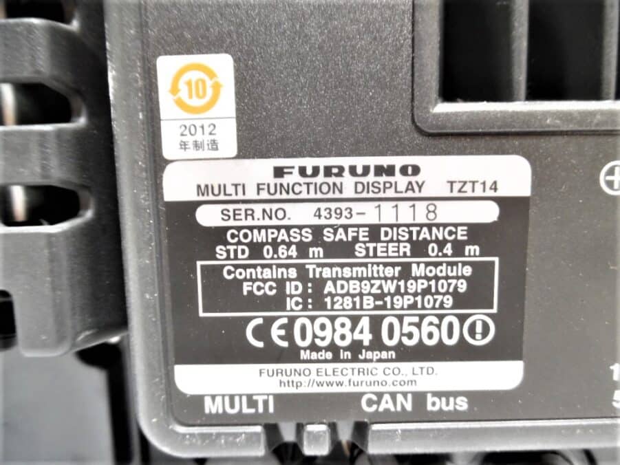 Furuno - TZtouch TZT14 14" MFD Display - Updated - Bench Tested - Max ...