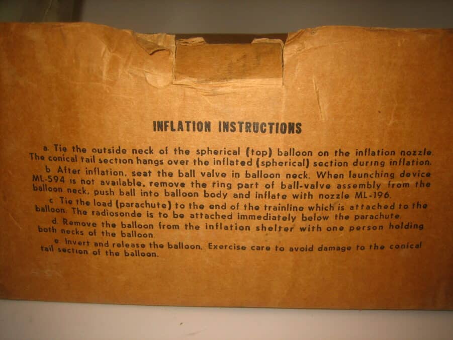 Viz Radiosonde Weather Device & Vintage Military Weather Balloon - *NEW ...