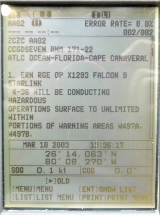 Furuno NX-700P Navtex Receiver With Printer - Complete W/ Cables ...