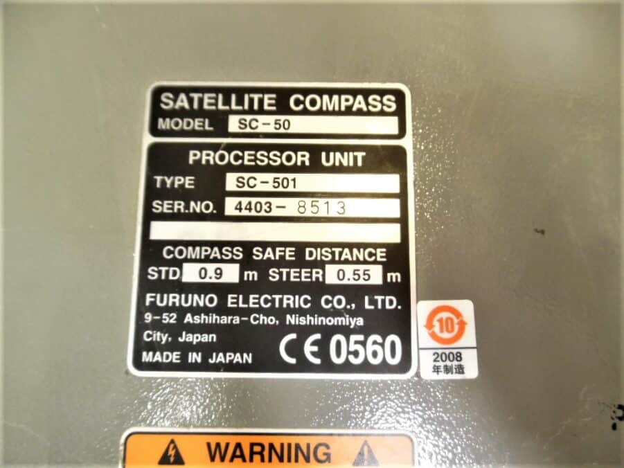 Furuno SC-50 Sat Satellite Compass System - COMPLETE WORKING SC501 SC502 SC303 - Max Marine ...