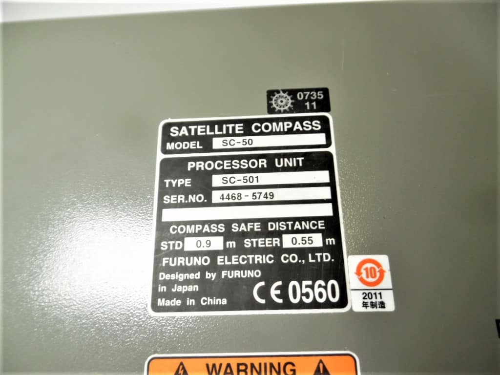 Furuno SC-50 Sat Satellite Compass System - COMPLETE WORKING SC501 ...
