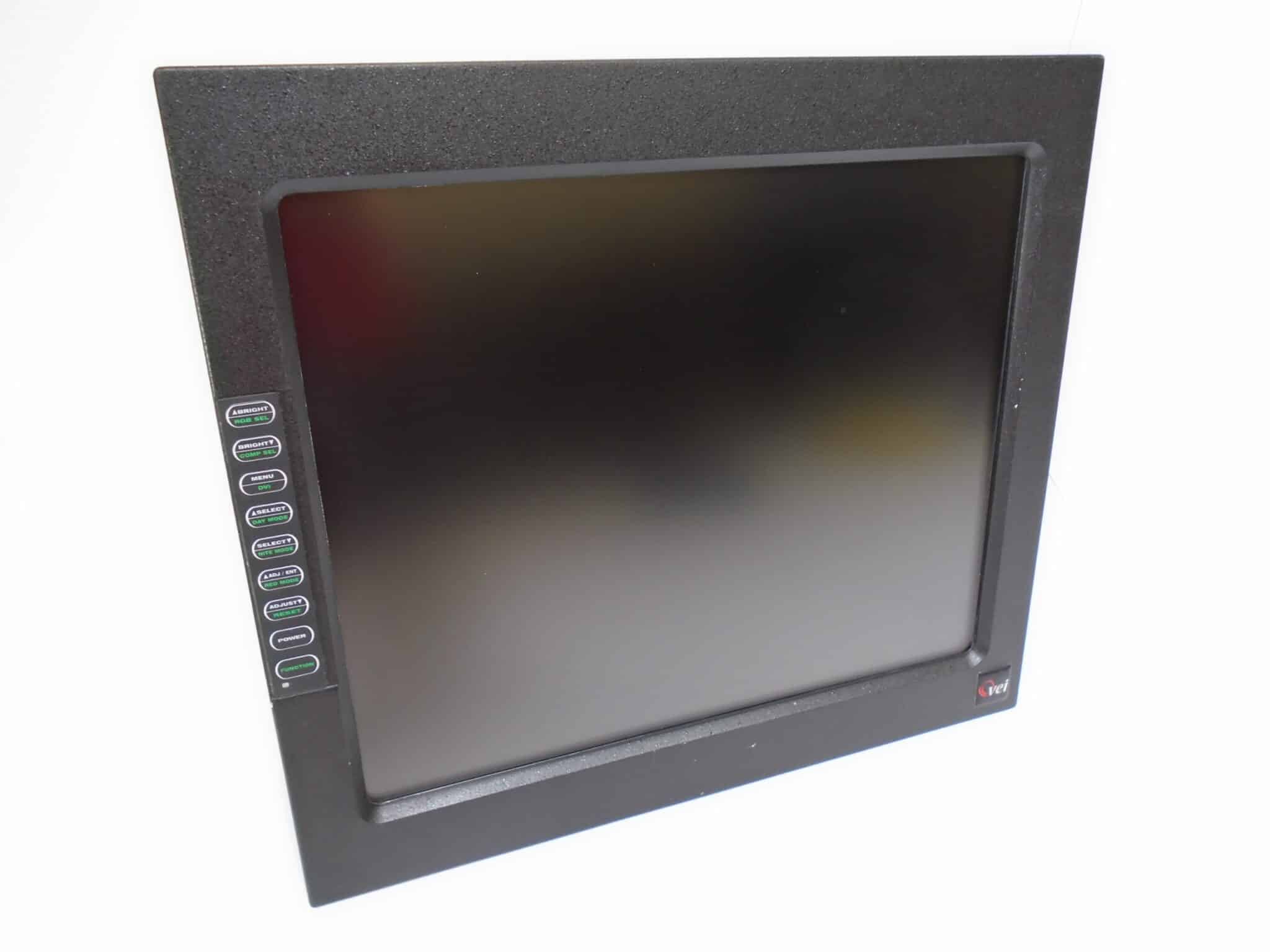 VEI 18" Marine Monitor 24V Display w/ DVI / VGA Cables 1280 (TESTED ...
