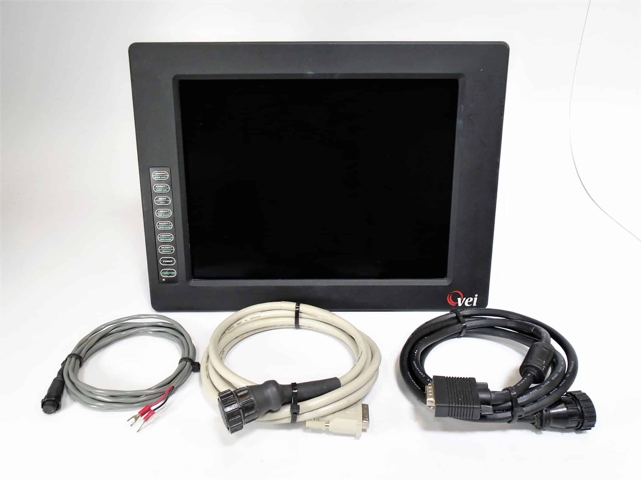 VEI 15" Pilot Marine Monitor Display VGA DVI Composite 12-24V (TESTED ...
