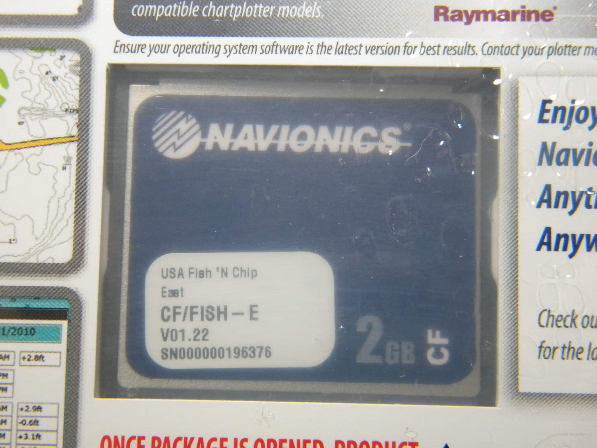 Navionics CF Chart Card - USA-East - CF/FISH-E v01.22 - 2GB - Max ...
