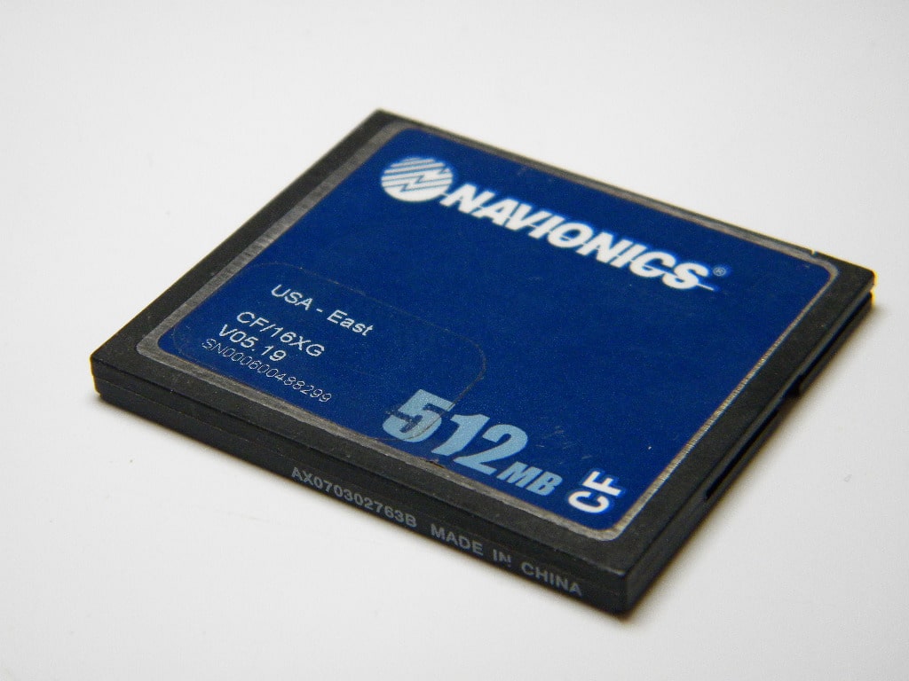 Navionics Gold CF Chart Card "USA - East" CF/16XG V05.19 - 512MB - 2009 ...