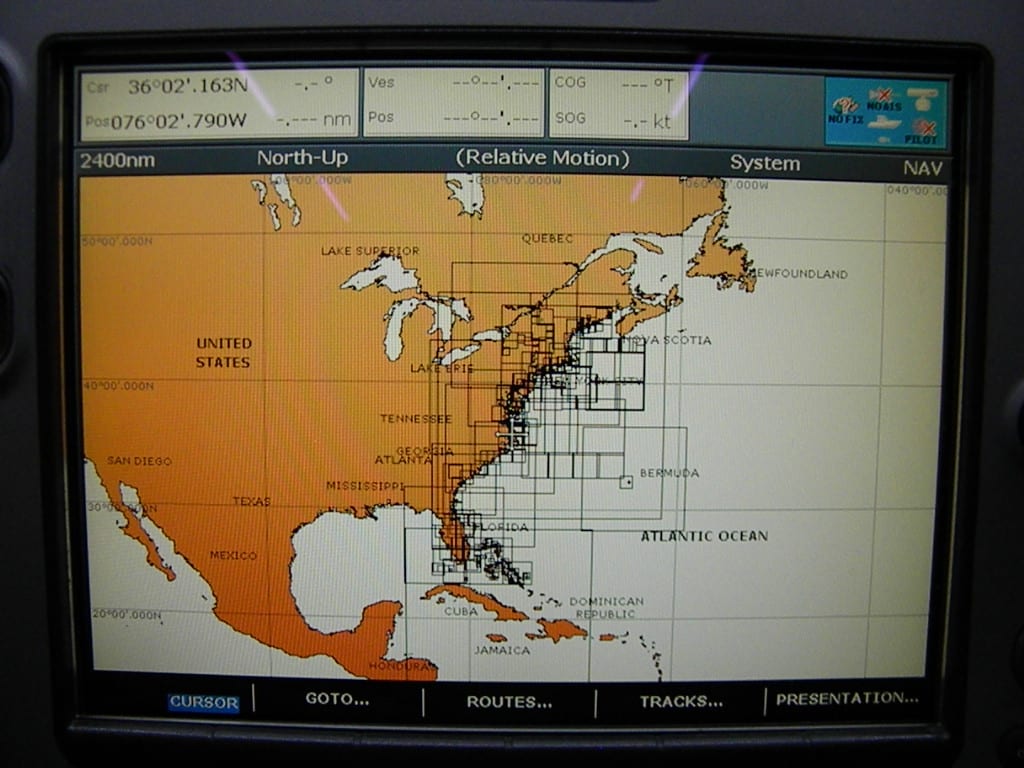 Navionics Gold CF Chart Card "USA - East" CF/16XG V01.18 - 512MB - 2007 ...