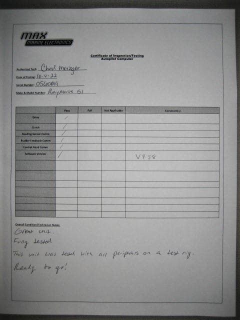 Raymarine Smartpilot S1G Autopilot Computer - Fully Tested - E12115 ...