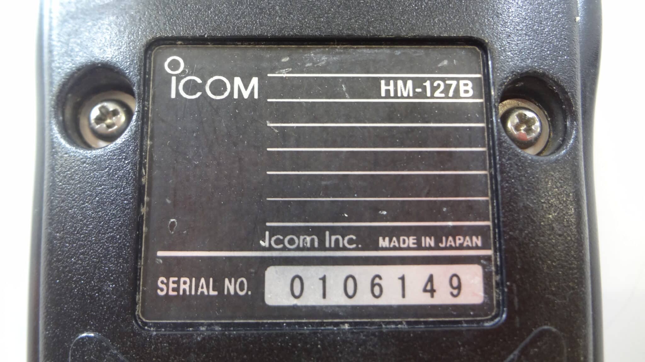 ICOM HM-127B Command Mic II f/ IC-M502 602/402/422 - TESTED! - Max ...