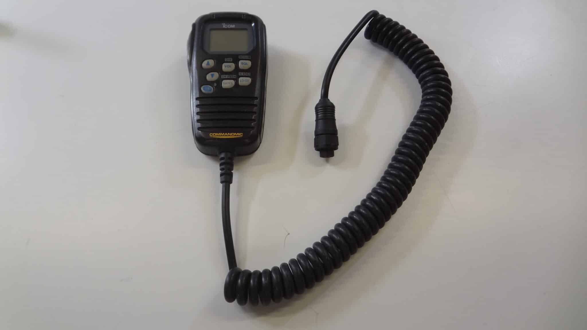 ICOM HM-127B Command Mic II f/ IC-M502 602/402/422 - TESTED! - Max ...