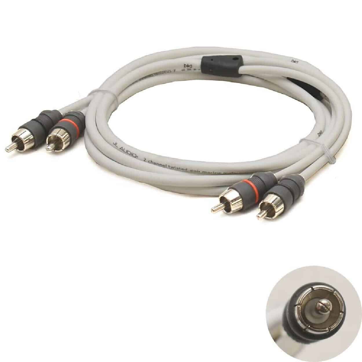 JL Audio - XMC-WHTAIC2-6 - 6' 2-Ch Marine Audio Interconnect Cable ...