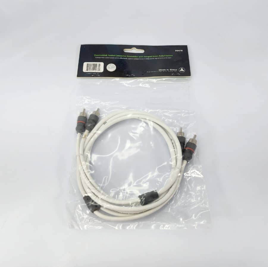 JL Audio - XMC-WHTAIC2-6 - 6' 2-Ch Marine Audio Interconnect Cable ...