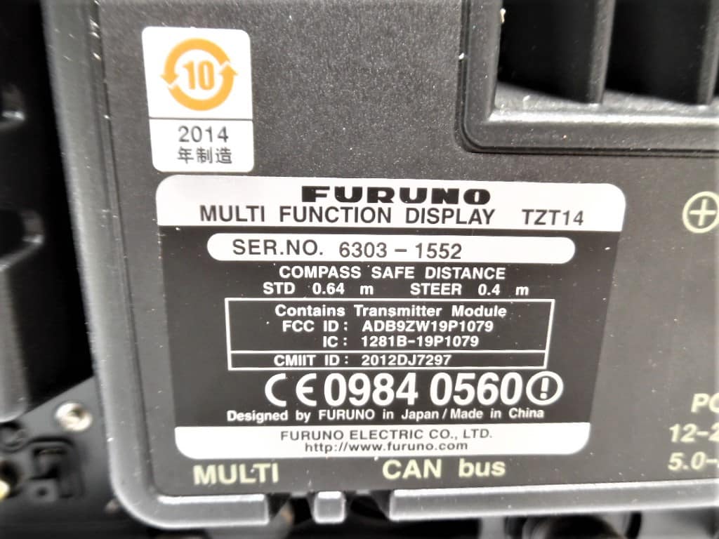Furuno - TZtouch TZT14 - MFD Display - Updated - Bench Tested - Max ...