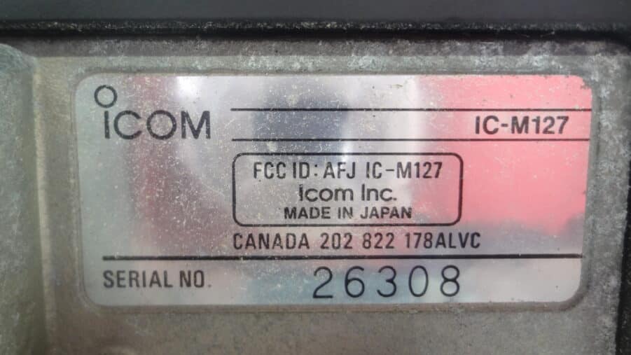 Icom IC-M127 Marine VHF/FM Radio Marine Transceiver Unit w/ Hand Mic ...