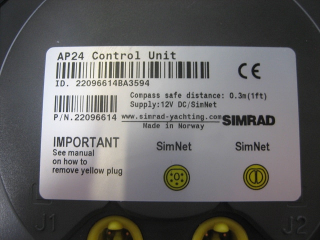 Simrad-AP24-Autopilot Control Head in Good Condition PN-22096614-Tested ...