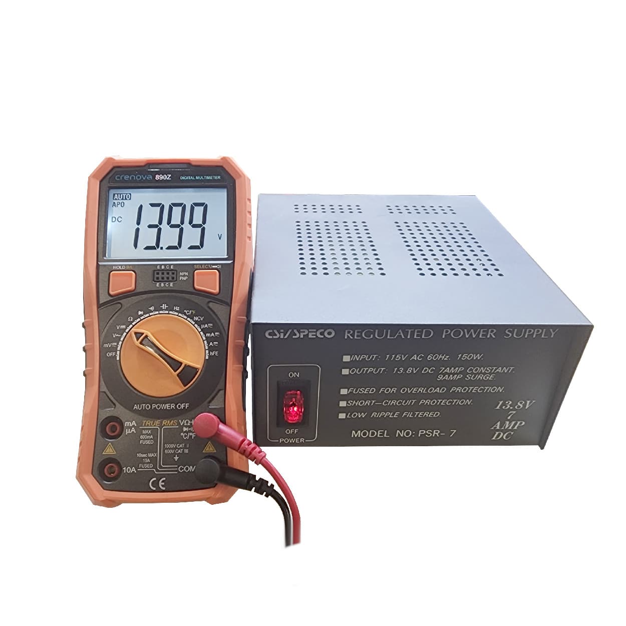 CSI/Speco PSR-7 Regulated Power Supply 13.8VDC/7A - New Old Stock ...