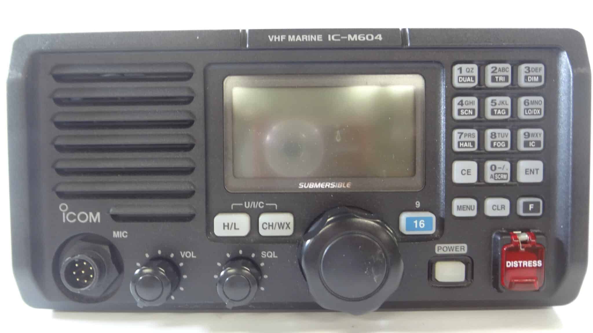 Icom IC-M604 VHF Submersible Fixed Mount Marine Radio Transceiver ...