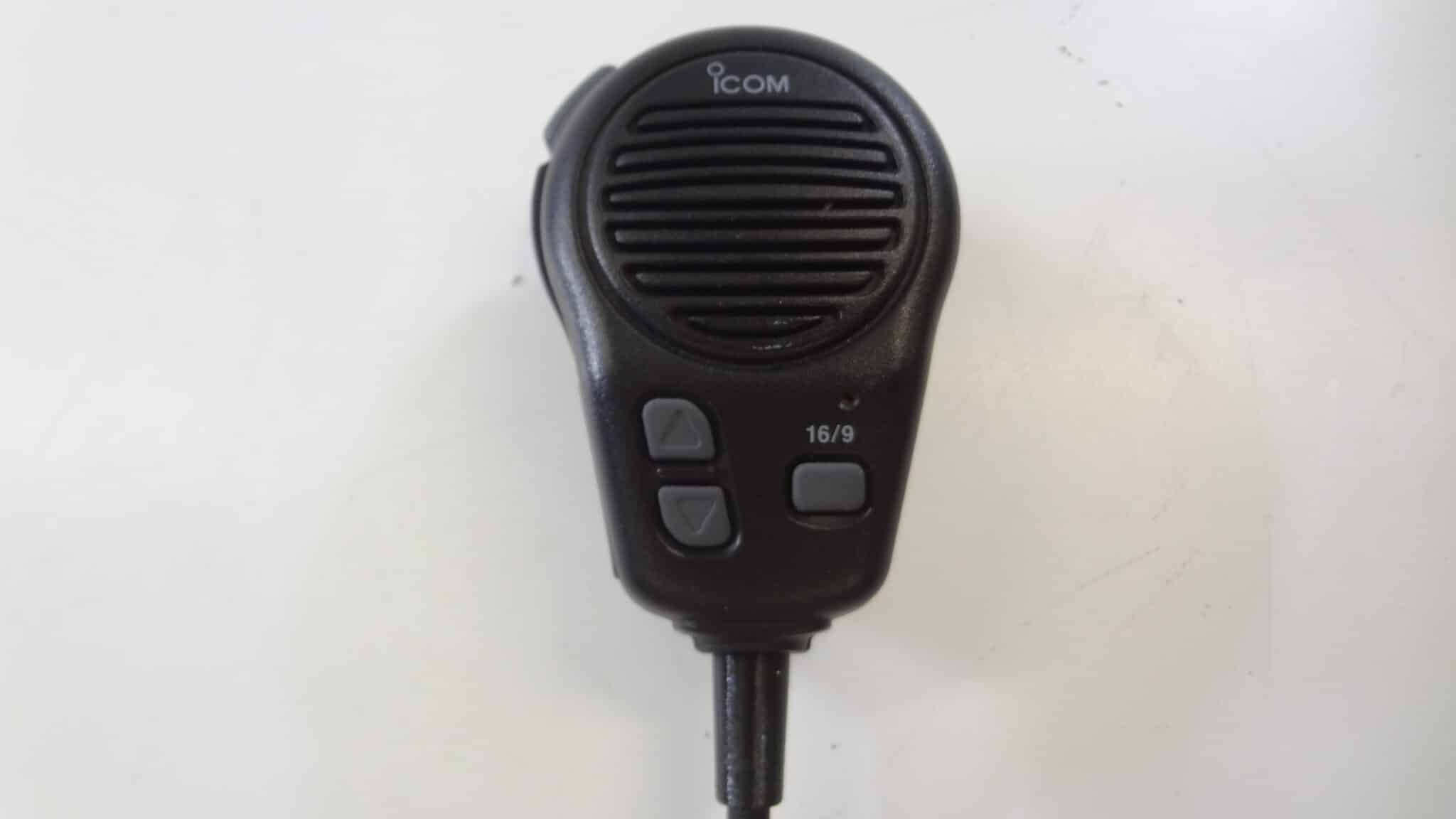 Icom Hand Microphone HM-136B For Icom VHF IC-M504 w/ Replacement Cable ...