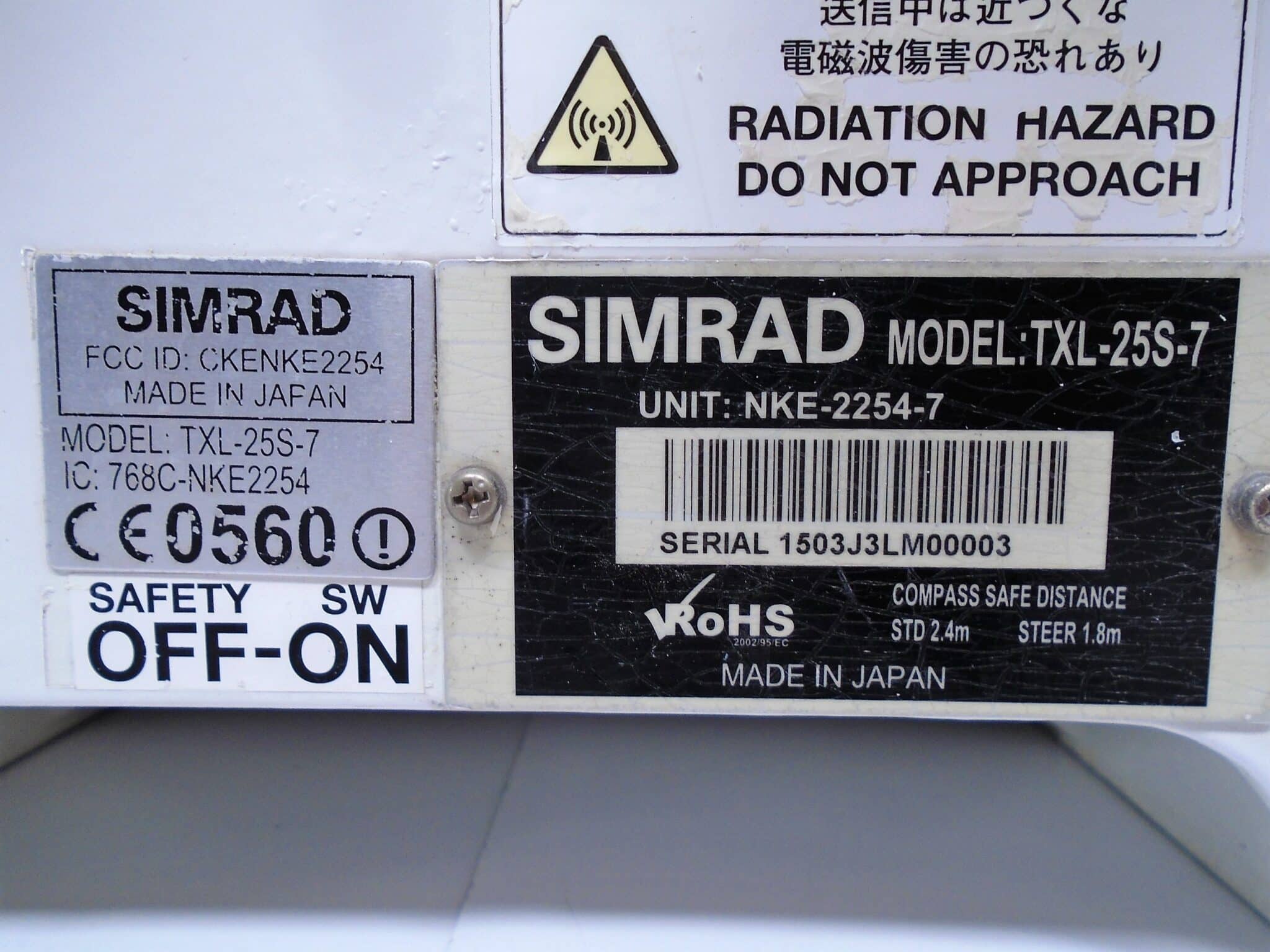Simrad Navico TXL-25S-7 Low Emission 25kw Radar for NSE NSO NSS EVO2 ...