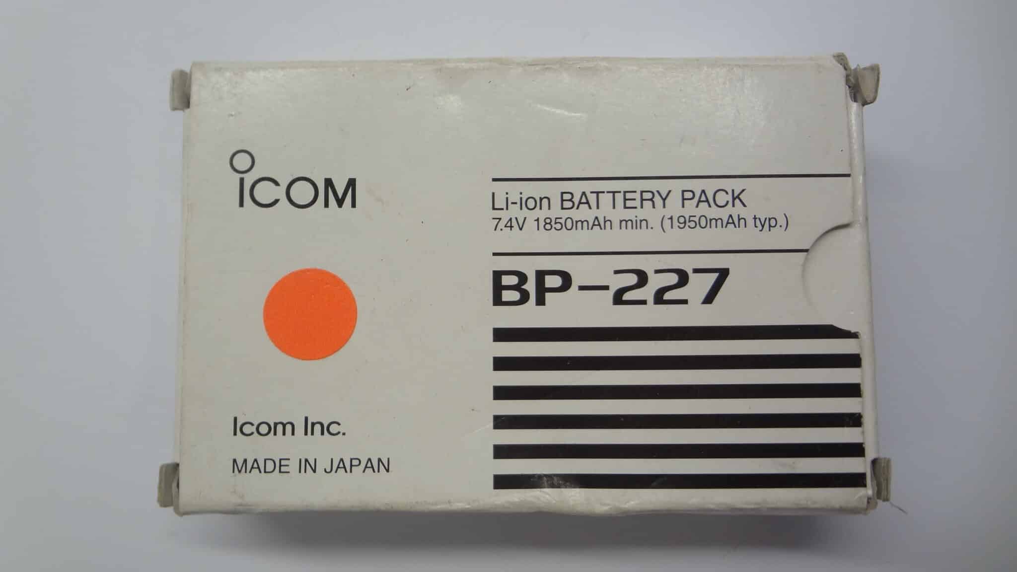 Icom Li-ion Battery Pack BP-227 For Handheld Icom VHF Radio Icom IC-M88 ...