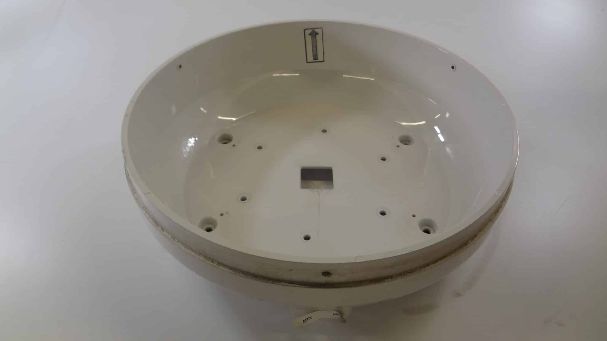 KVH 15" V3-IP Empty Dummy Dome For Tracphone VSAT Marine Satellite Good ...