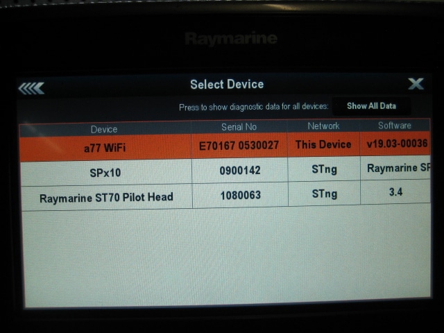 Raymarine - ST70 Autopilot Control Head/Tested Good-E12196 -90 DAY WARR ...