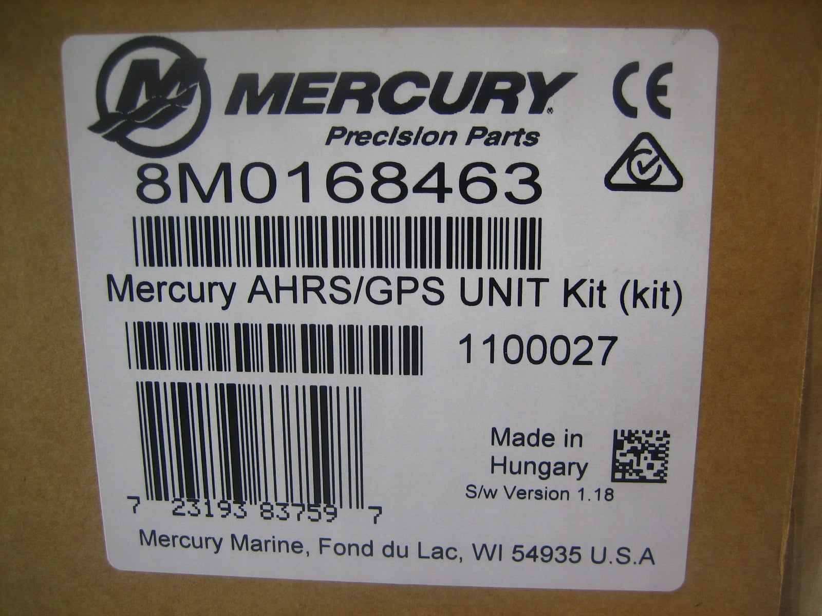 Mercury AHRS GPS Unit Kit - 8M0168463 - NEW OPEN BOX - Max Marine ...