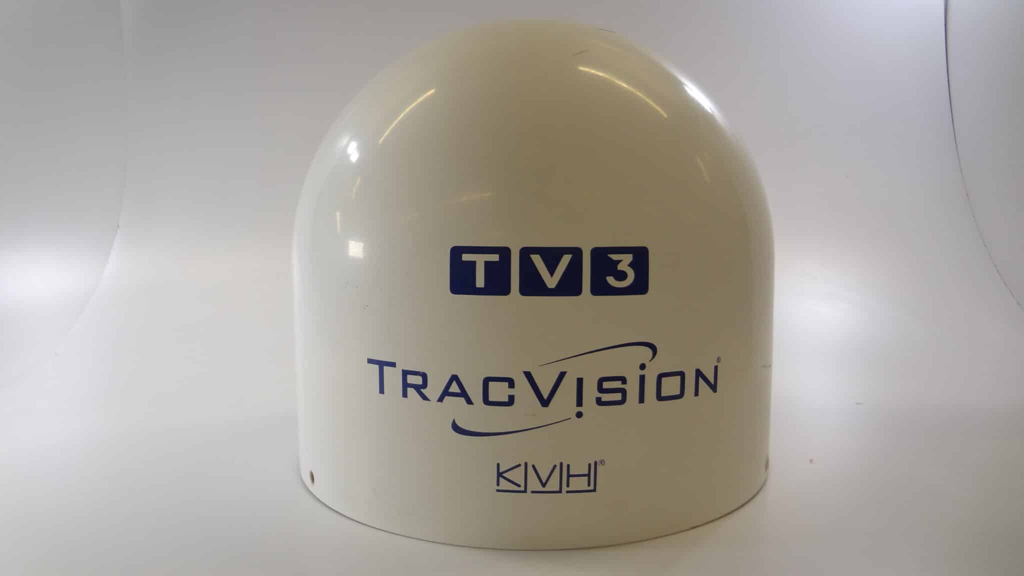 KVH 15" TV3 Empty Dummy Dome For Tracphone VSAT Marine Satellite Good ...