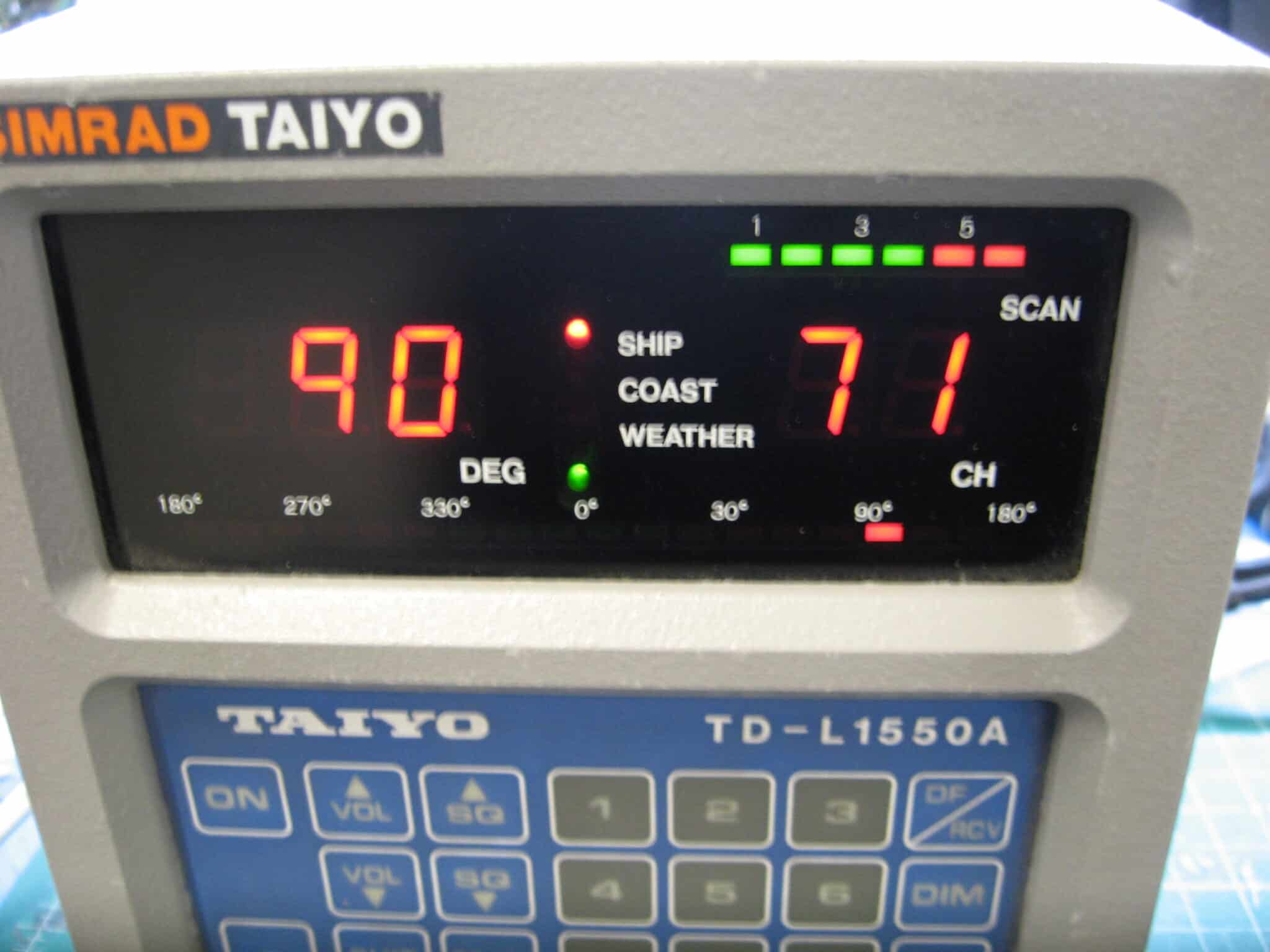 Simrad/Taiyo ADF Automatic Direction Finder HEAD W/ Speaker TD-L1550A ...