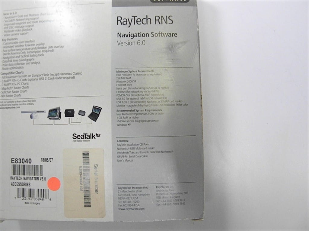 Raymarine E83040 RayTech RNS Navigator Chartplotter Planner Software v6.0 - Max Marine Electronics