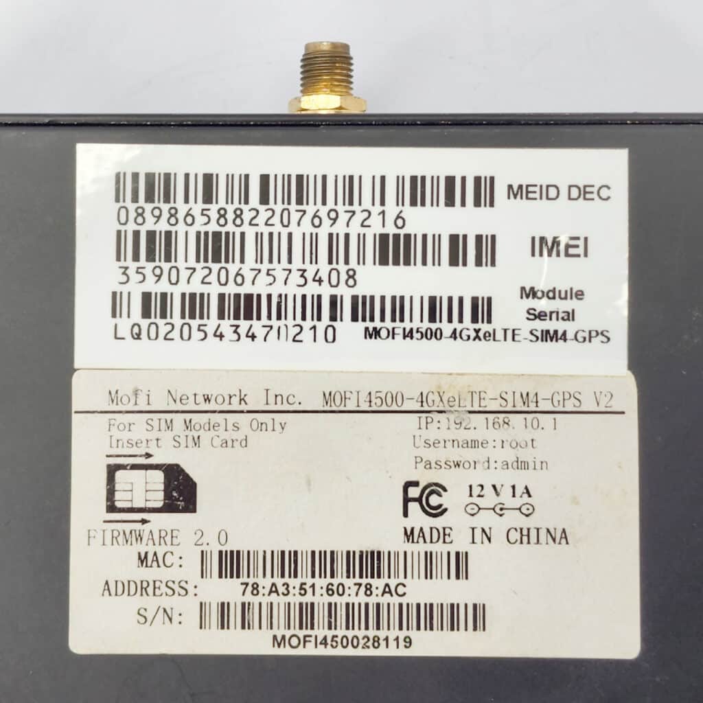 Mofi MOFI4500-4GXeLTE-V2 Rugged Enterprise Router/Modem - Updated ...