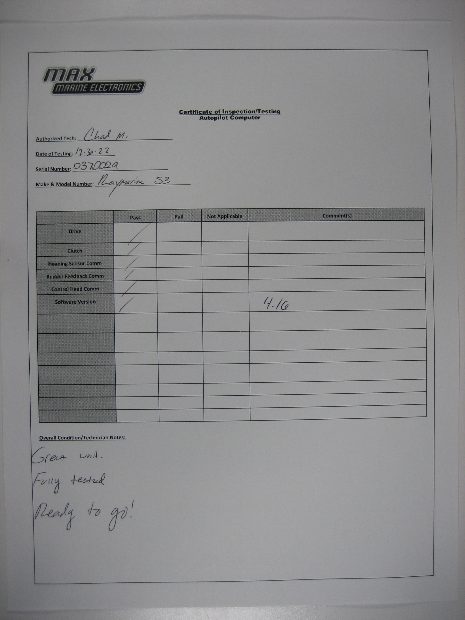 Raymarine - Smartpilot S3 Autopilot Computer - Tested - Good Condition ...