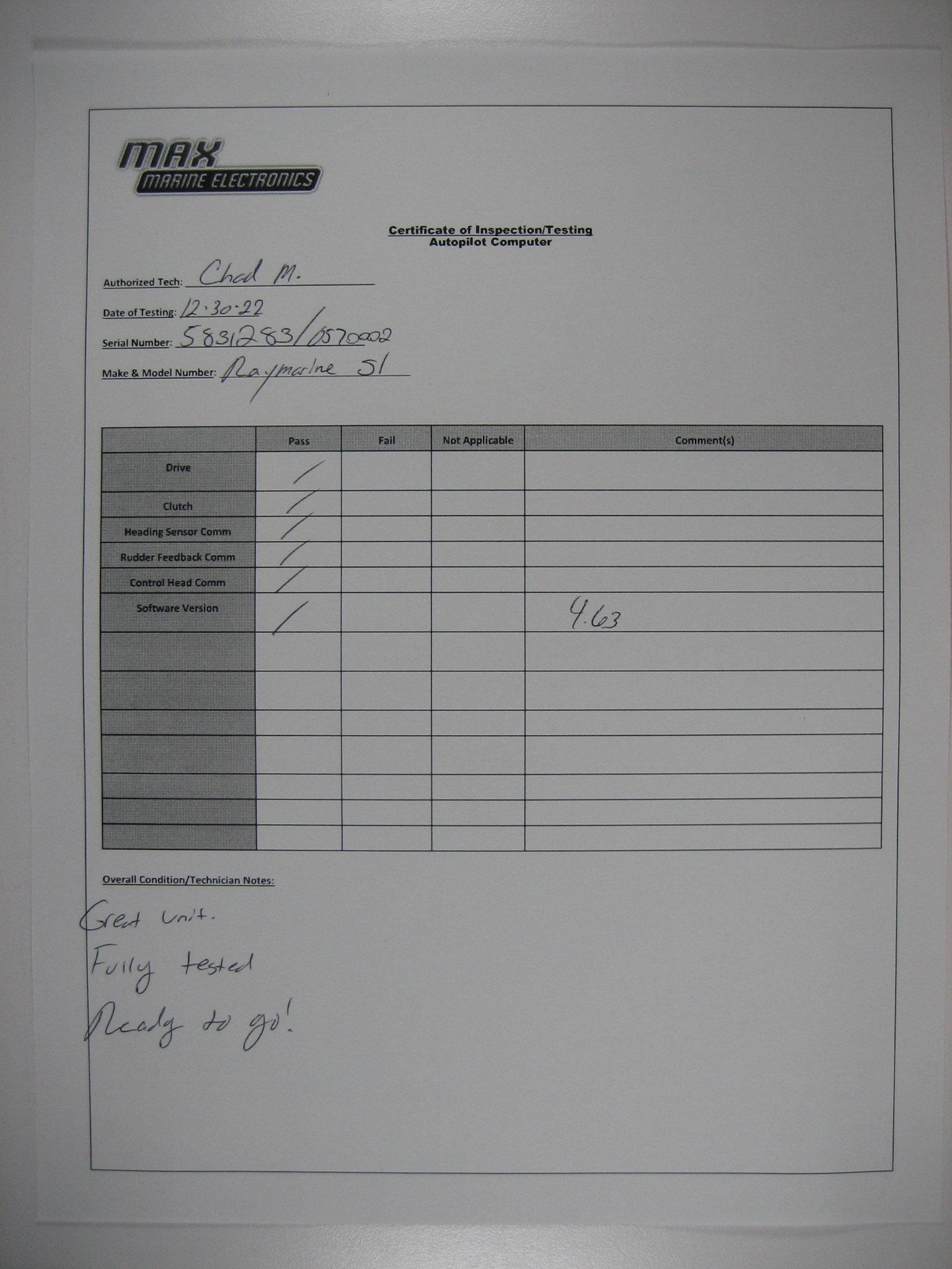 Raymarine Smartpilot S1 Autopilot Computer - Fully Tested - E15021 - V4 ...