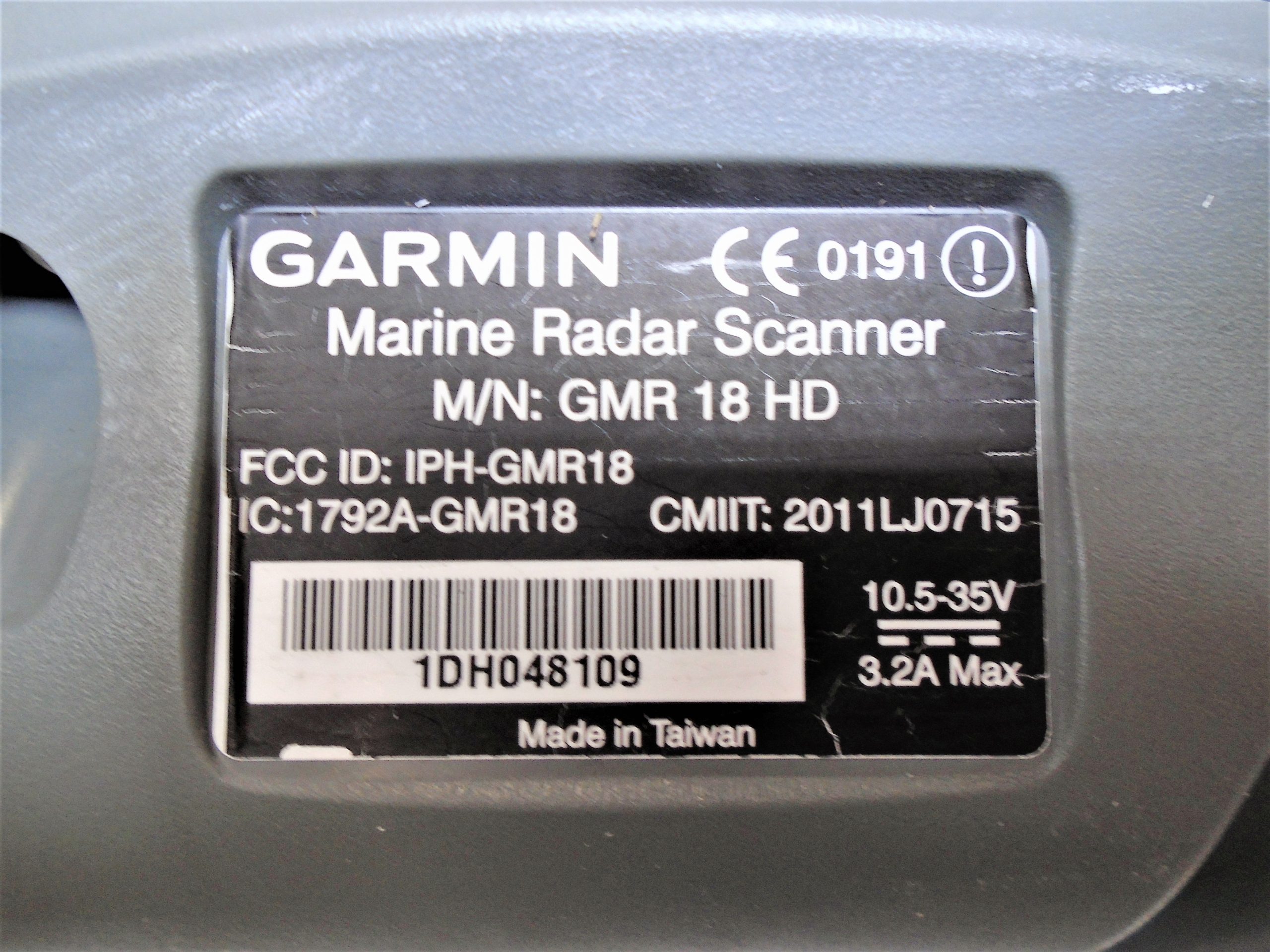 Garmin GMR18HD 4kw Radar Dome Add-On W/Cables - (Tested/Updated) 90day ...